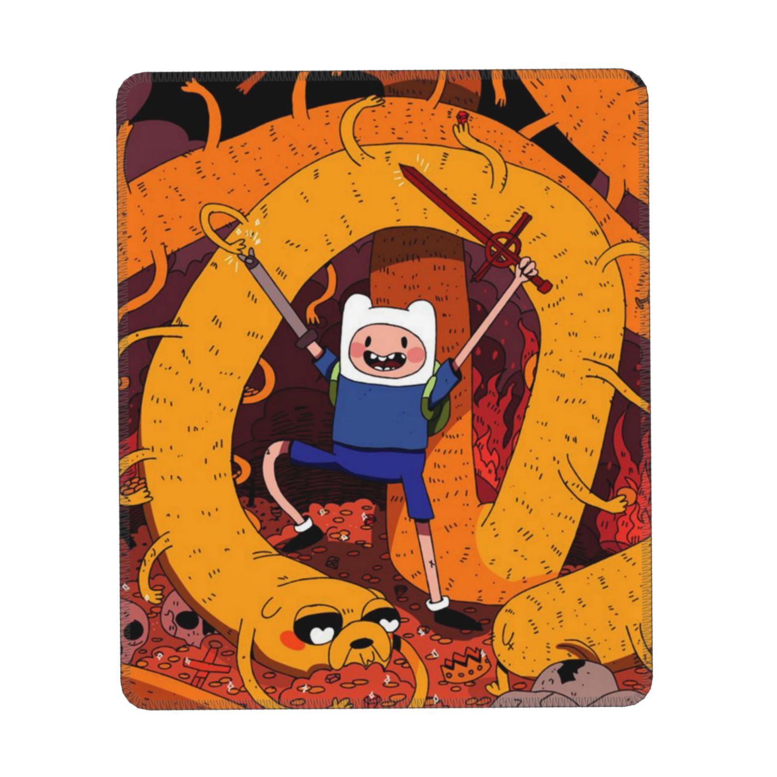 Adventure Time Mouse Pad 10 X 12 Inch Non-Slip Keyboard Mat Rubber Base ...