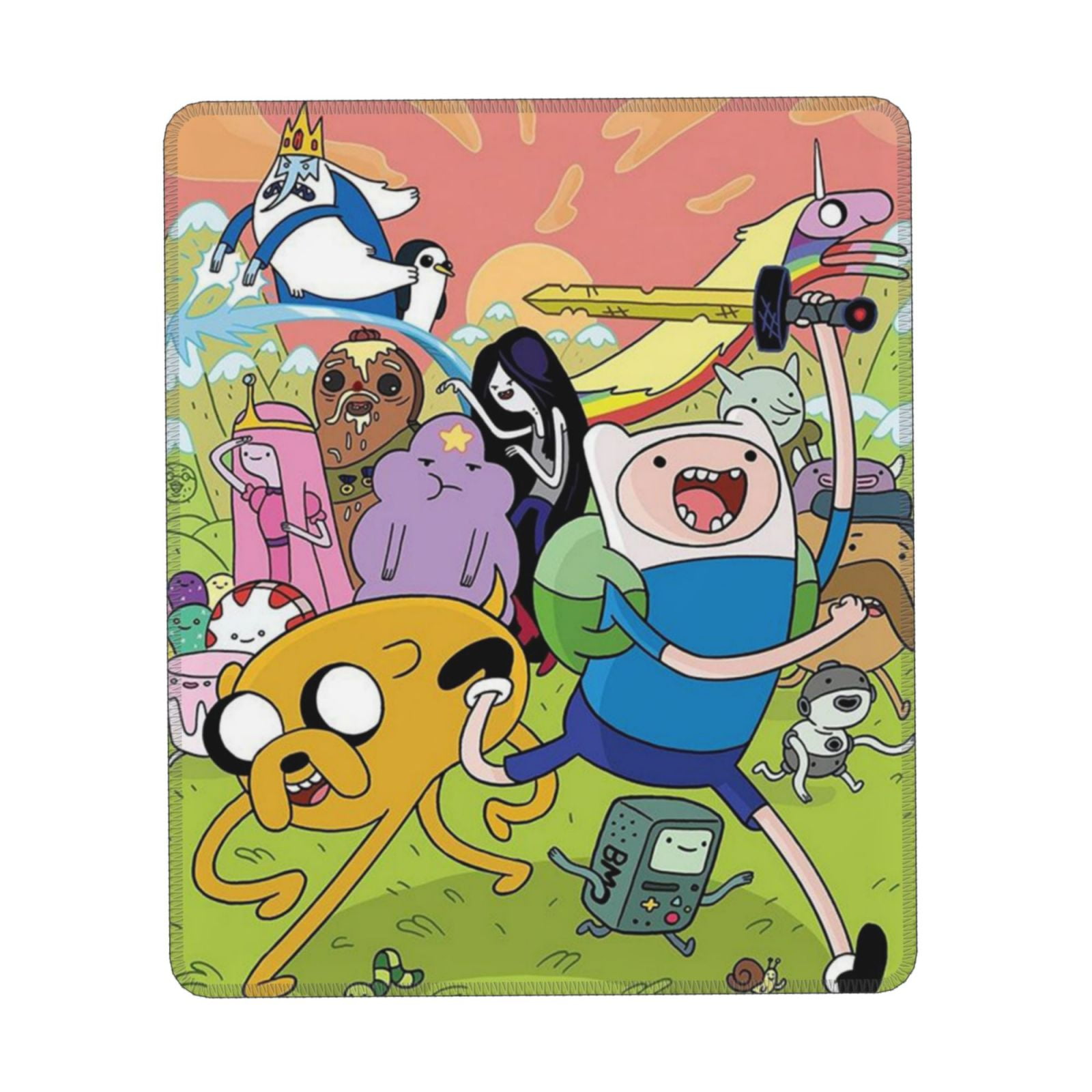 Adventure Time Mouse Pad 10 X 12 Inch Non-Slip Keyboard Mat Rubber Base ...