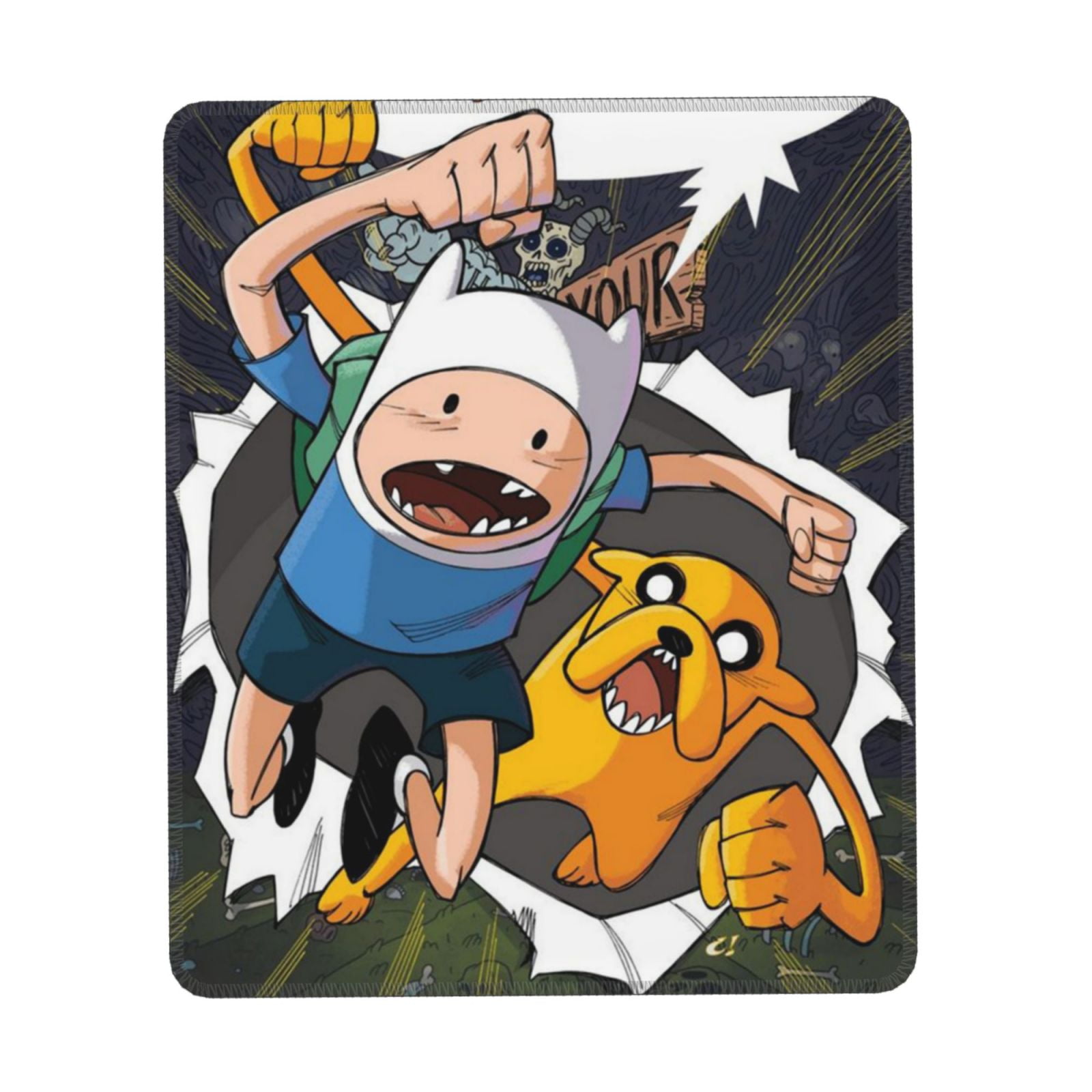 Adventure Time Mouse Pad 10 X 12 Inch Non-Slip Keyboard Mat Rubber Base ...