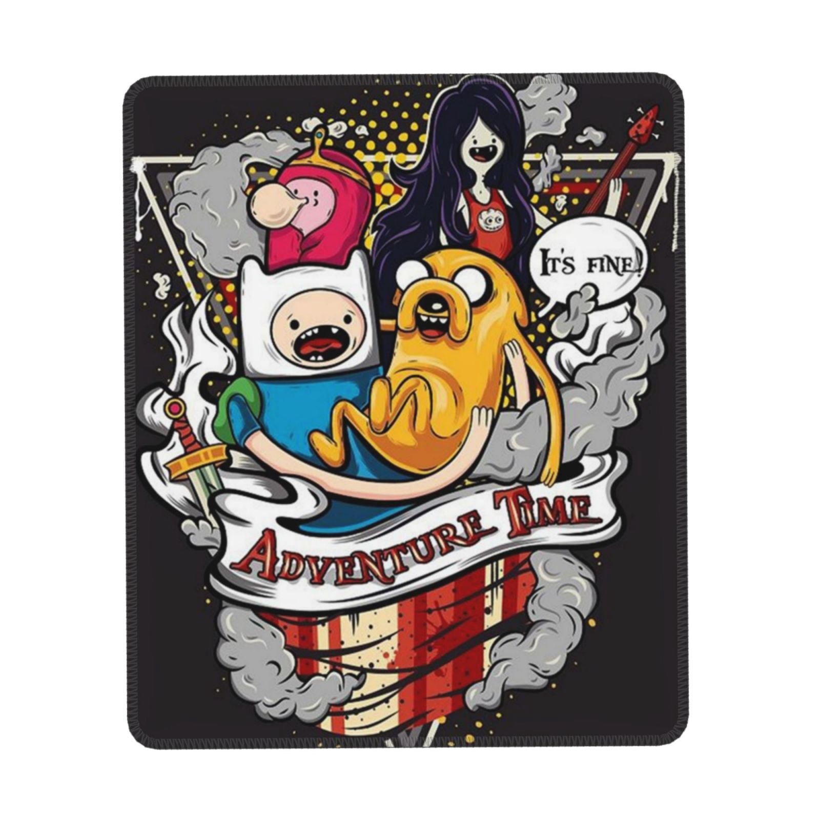 Adventure Time Mouse Pad 10 X 12 Inch Non-Slip Keyboard Mat Rubber Base ...