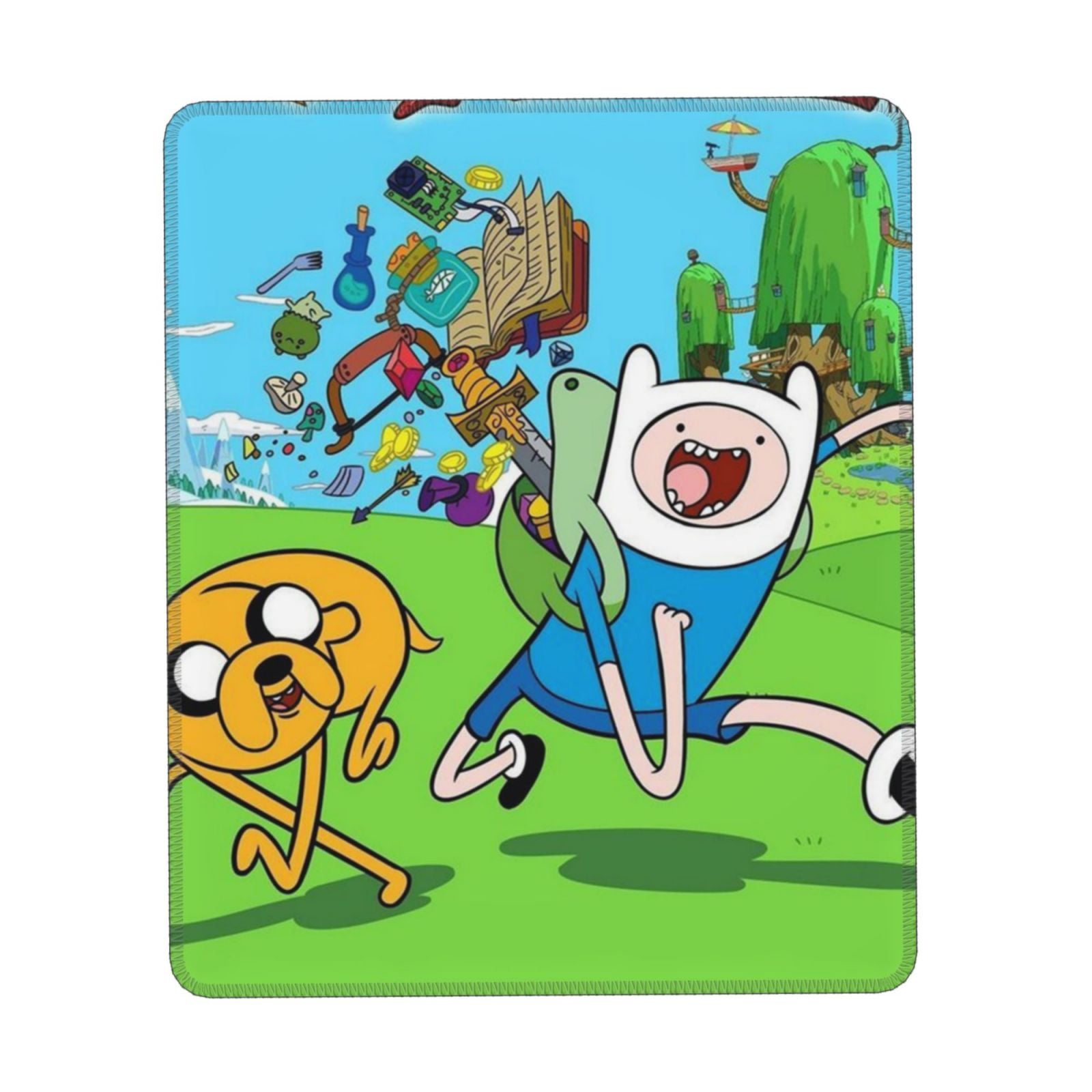 Adventure Time Mouse Pad 7 X 8.6 In Non-Slip Keyboard Mat Rubber Base ...