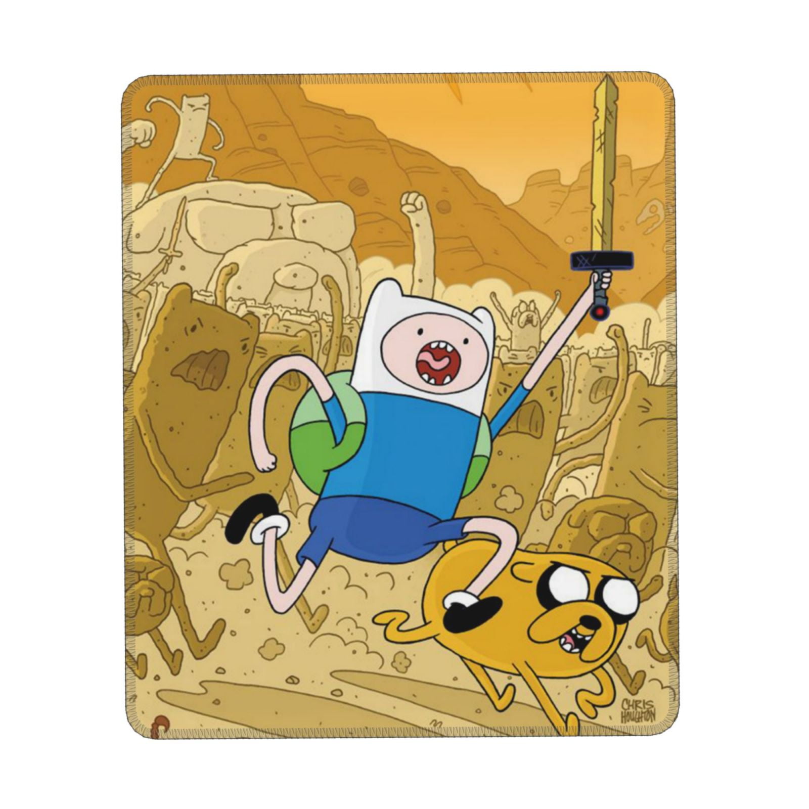 Adventure Time Mouse Pad 7 X 8.6 In Non-Slip Keyboard Mat Rubber Base ...