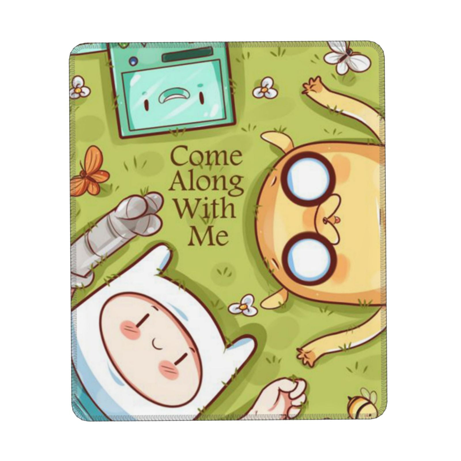 Adventure Time Mouse Pad 7 X 8.6 In Non-Slip Keyboard Mat Rubber Base ...