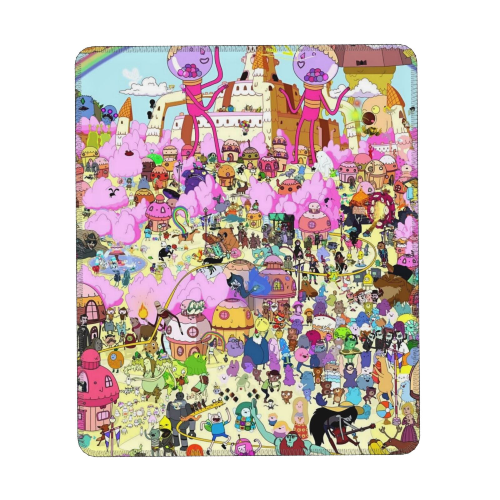 Adventure Time Mouse Pad 7 X 8.6 In Non-Slip Keyboard Mat Rubber Base ...