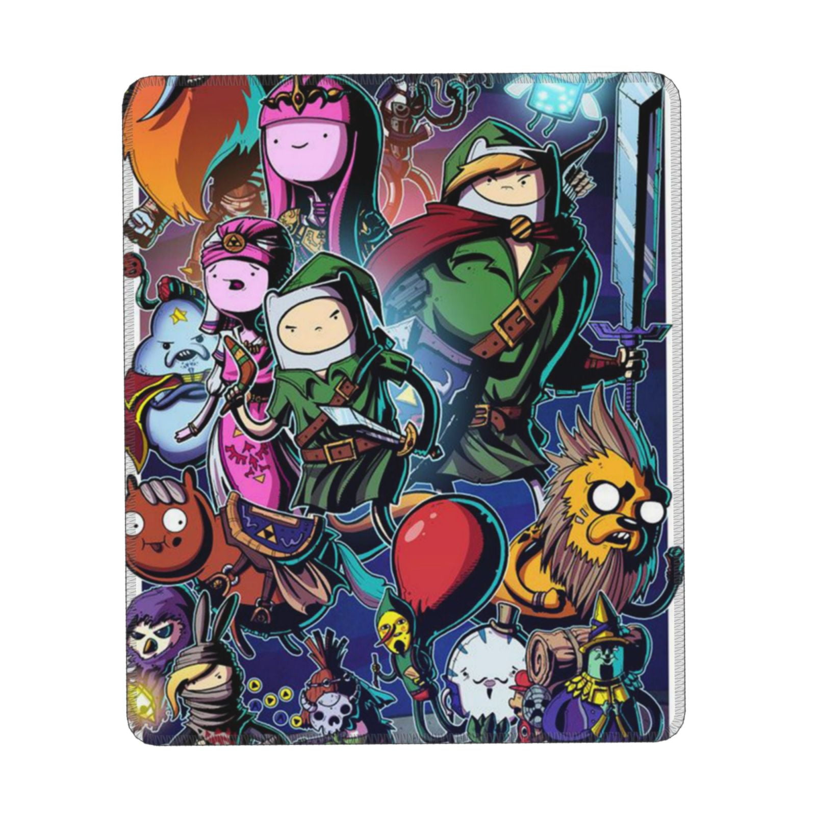 Adventure Time Mouse Pad 7 X 8.6 In Non-Slip Keyboard Mat Rubber Base ...