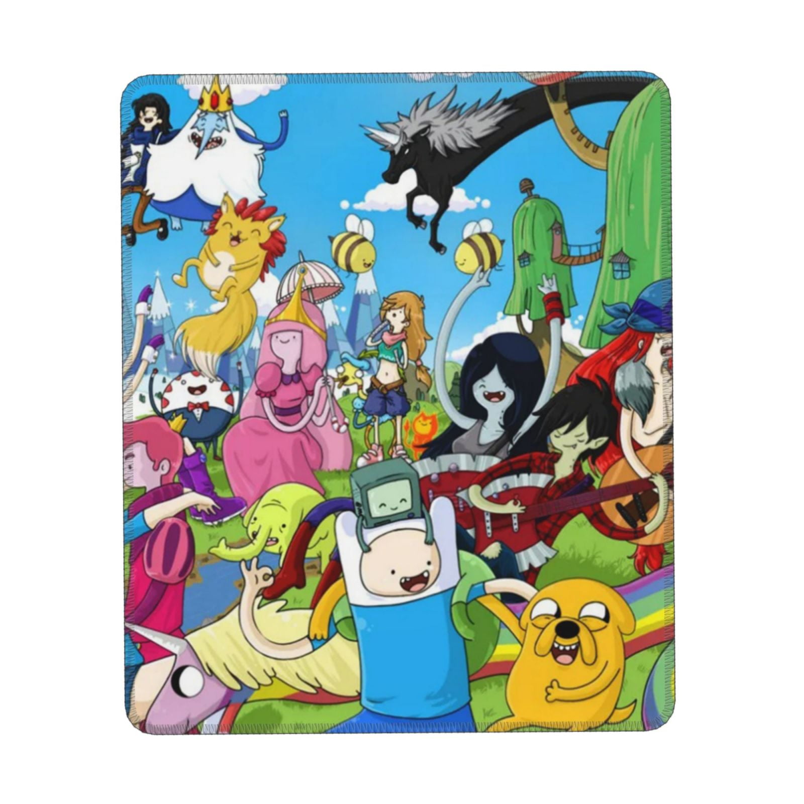 Adventure Time Mouse Pad 8.3 X 10.3 In Non-Slip Keyboard Mat Rubber ...
