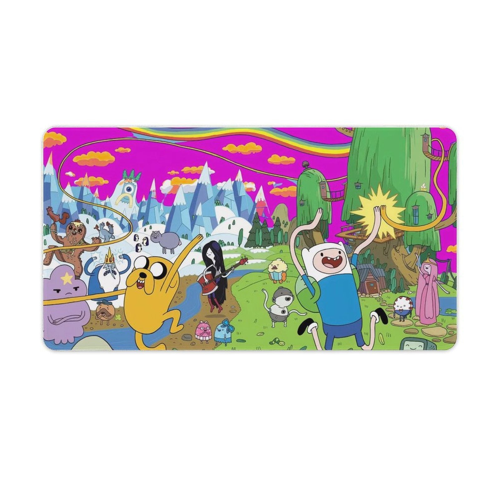 Adventure Time Mouse Pad No-sliped Large Mousepad Extended Gaming Desk ...
