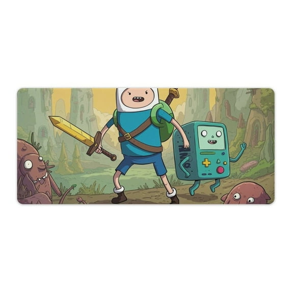 Adventure Time Mouse Pad No-sliped Large Mousepad Extended Gaming Desk ...
