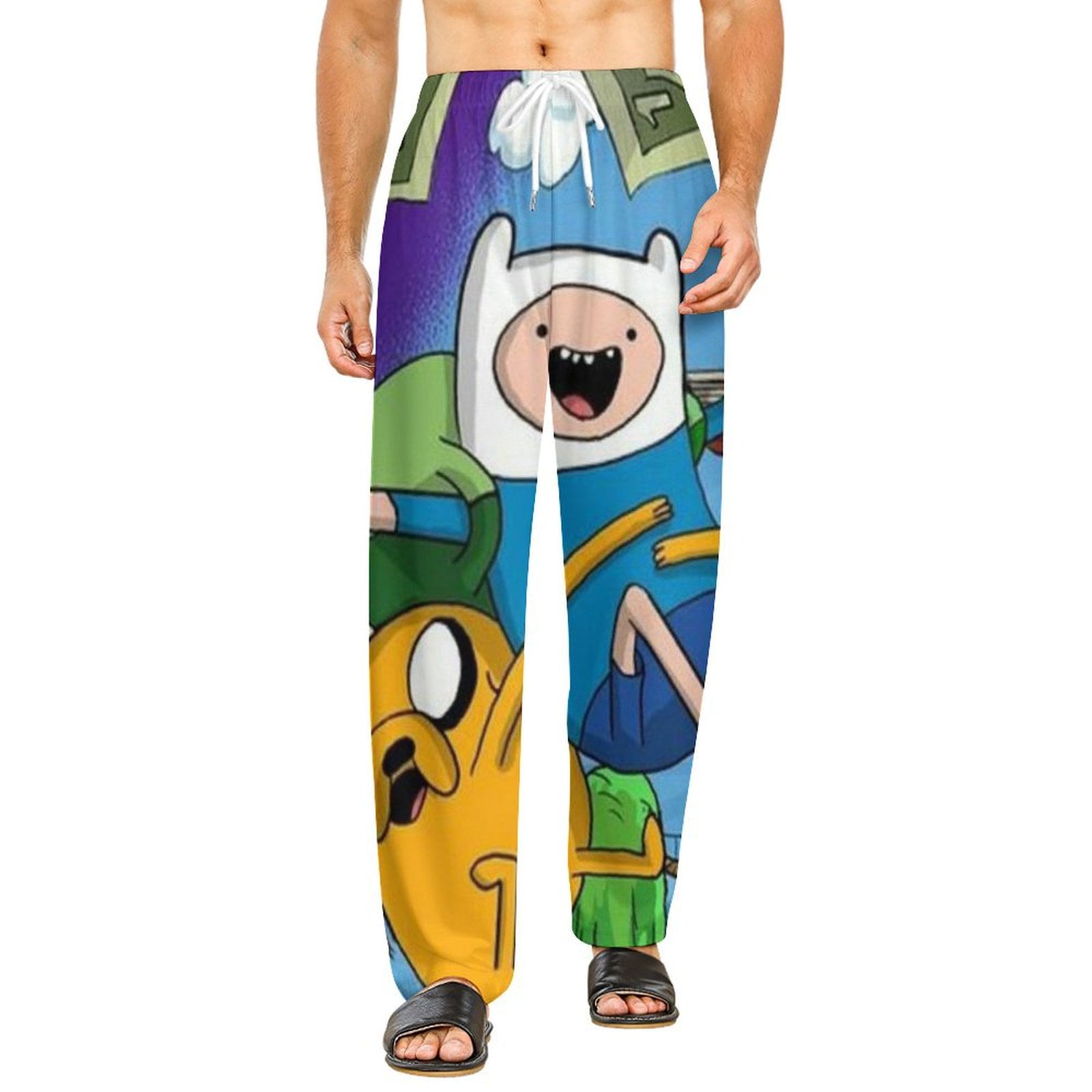 Adventure Time Pajamas Pants 3D Printing Wide Leg PJ Pant Loungewear ...