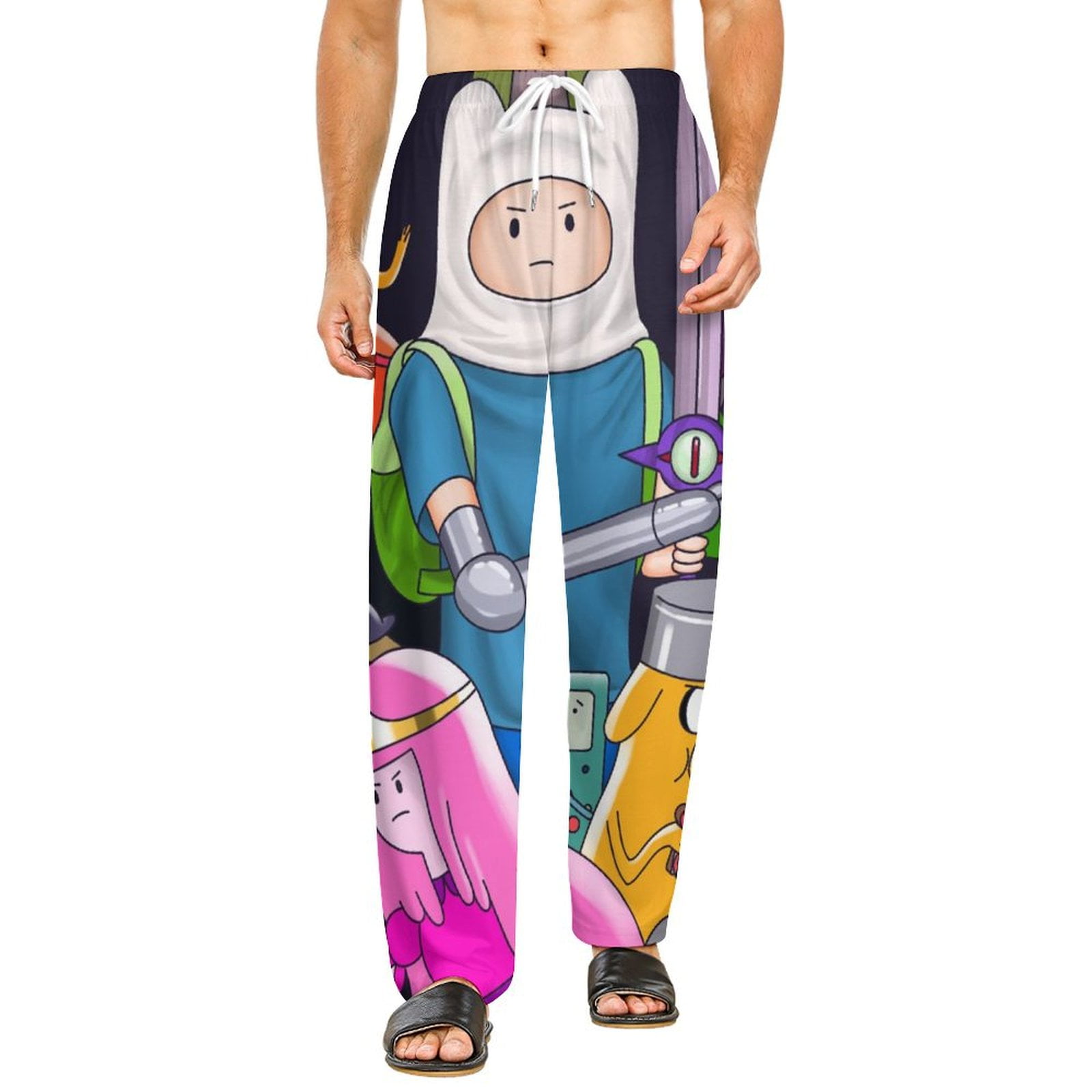 Adventure Time Pajamas Pants 3D Printing Wide Leg PJ Pant Loungewear ...