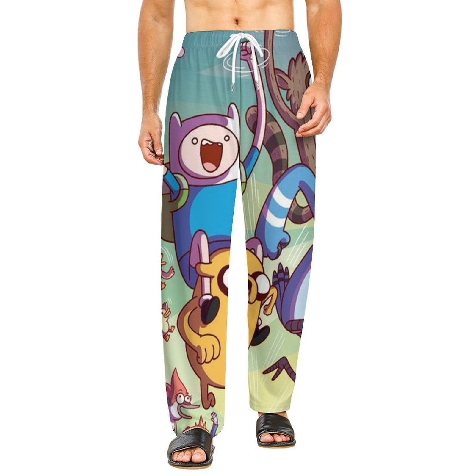 Adventure Time Pajamas Pants 3D Printing Wide Leg PJ Pant Loungewear ...