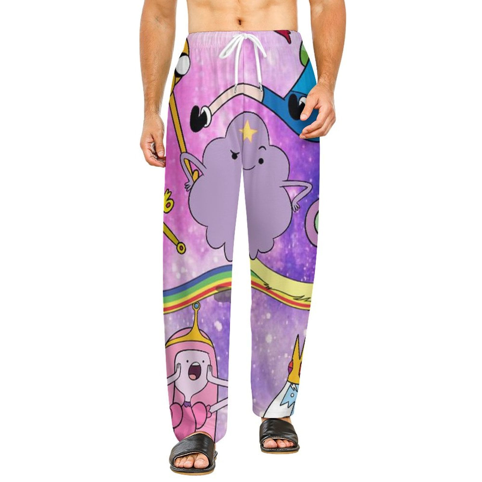 Adventure Time Pajamas Pants 3D Printing Wide Leg PJ Pant Loungewear ...