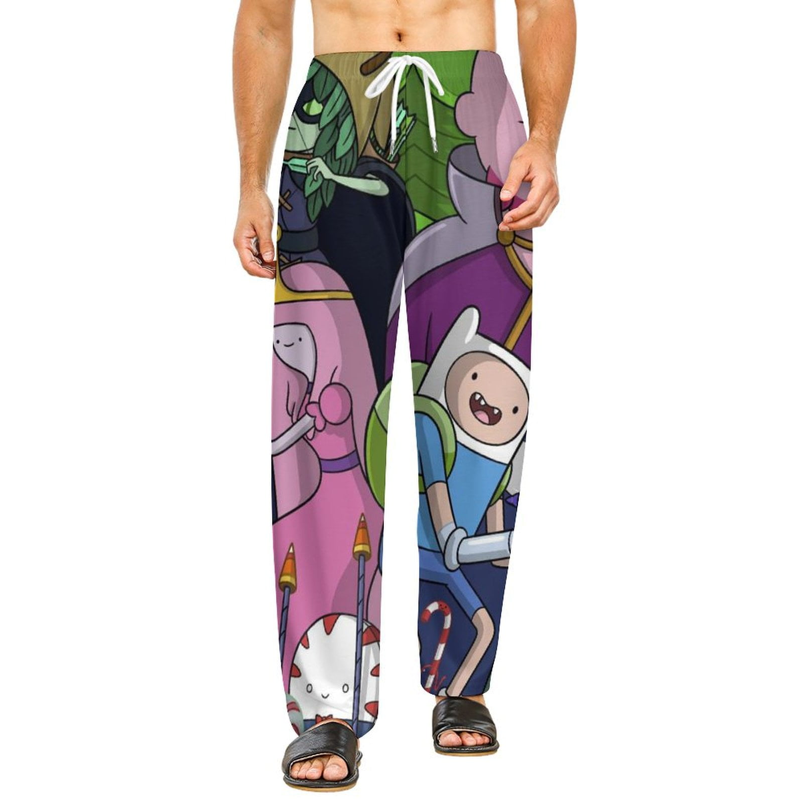 Adventure Time Pajamas Pants 3D Printing Wide Leg PJ Pant Loungewear ...