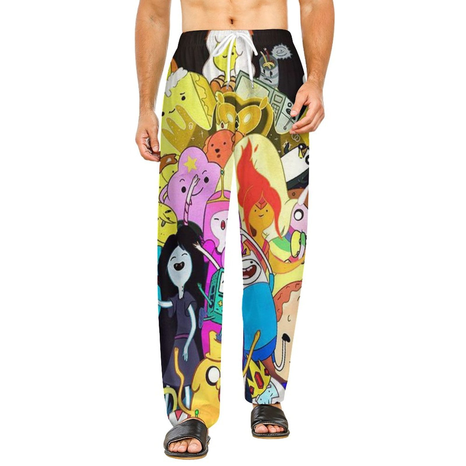 Adventure Time Pajamas Pants 3D Printing Wide Leg PJ Pant Loungewear ...