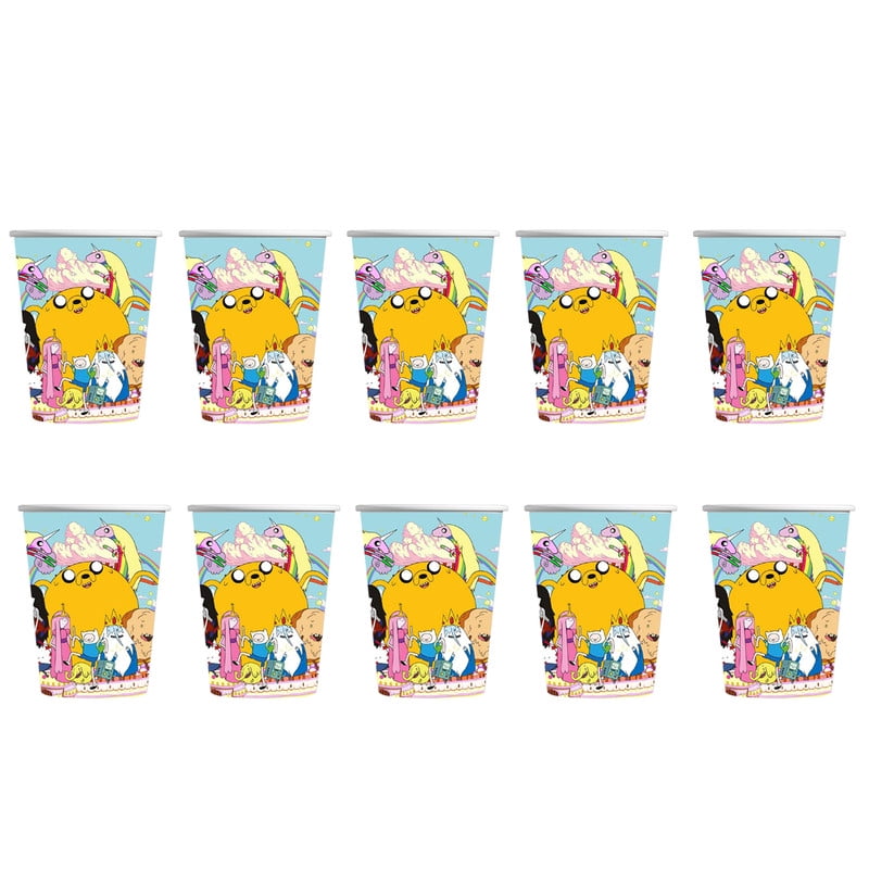 Adventure Time Party Supplies Cups Birthday Tableware Disposable Paper ...