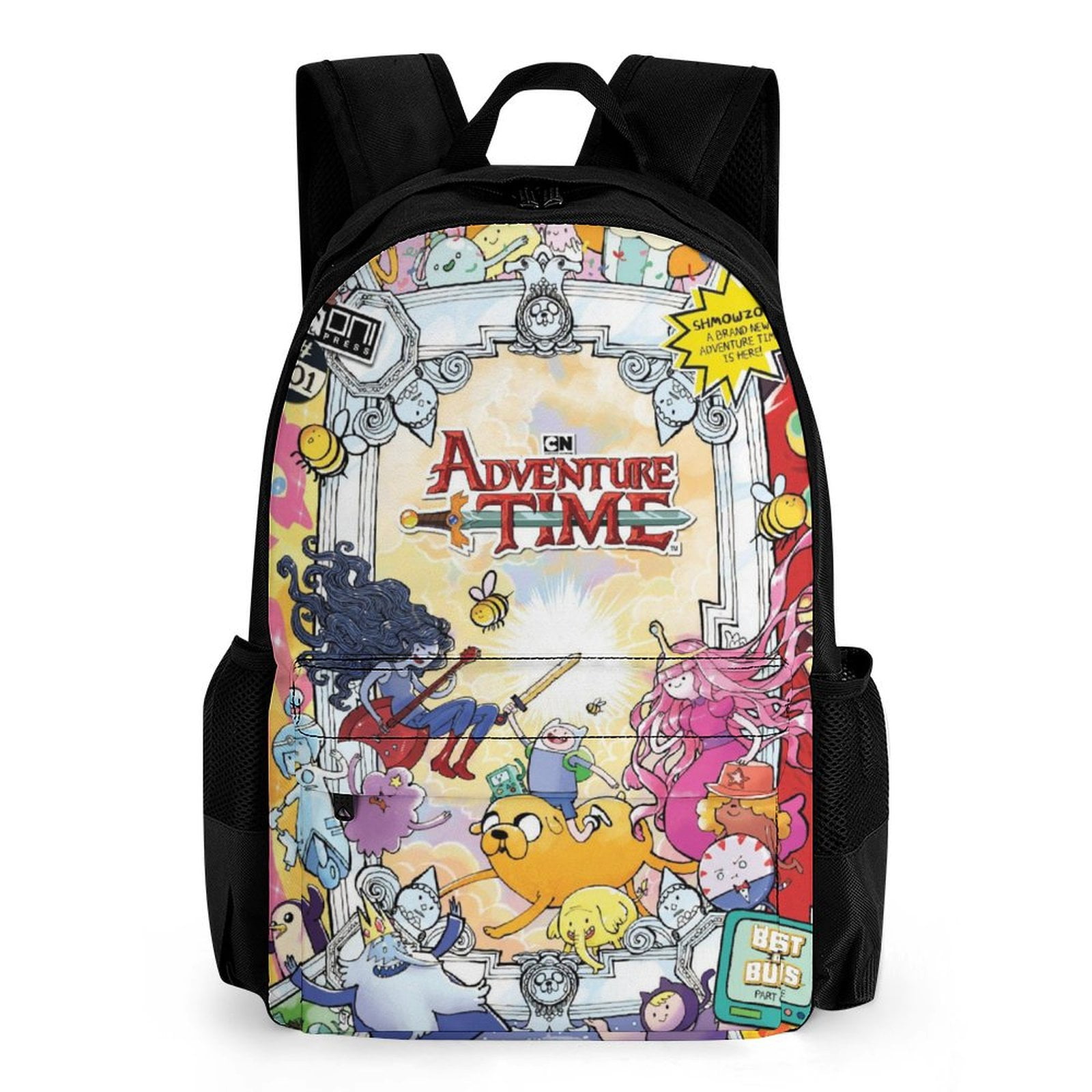 Adventure Time Poster Backpack Laptop Bag Student Satchel Schoolbag ...