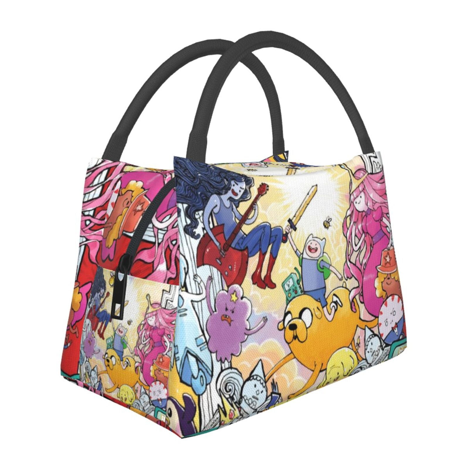 Adventure Time Poster Portable Lunch Bags Insulation Lunchbag Thermal ...