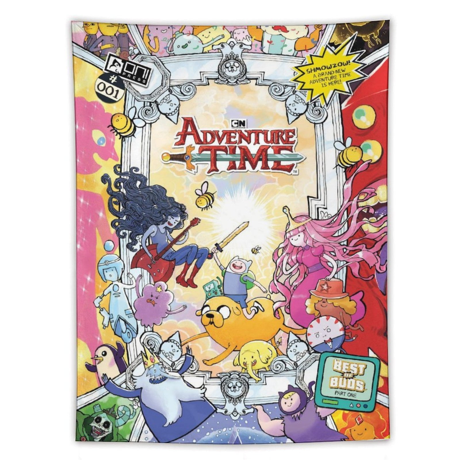 Adventure Time Poster Tapestry Luxury Wall Hanging Tapestries Decor ...