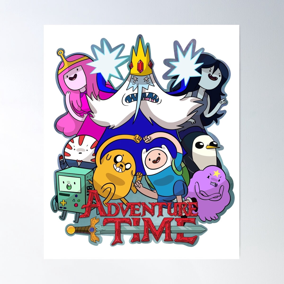 Adventure Time! Poster Wall Art, Modern Wall Decor For Living Room ...