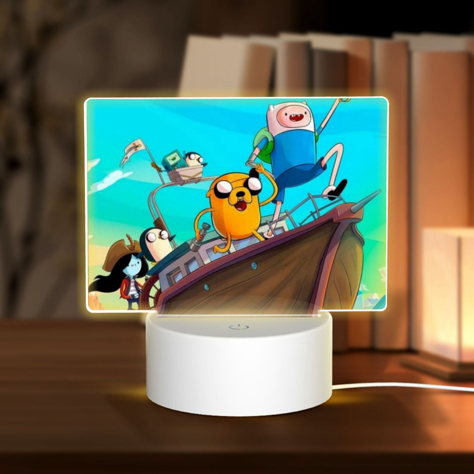 Adventure Time Rectangular Acrylic Night Light Adjustable 3 Light Modes ...