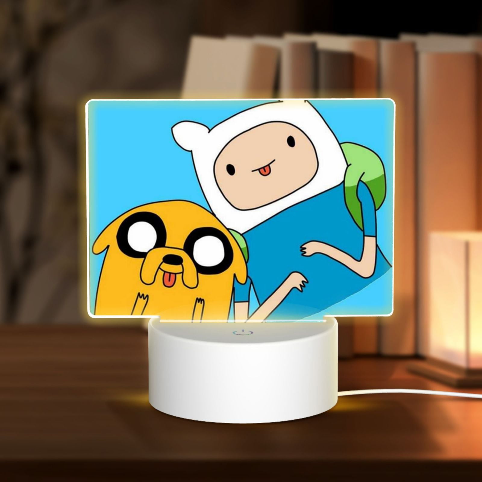 Adventure Time Rectangular Acrylic Night Light Adjustable 3 Light Modes ...