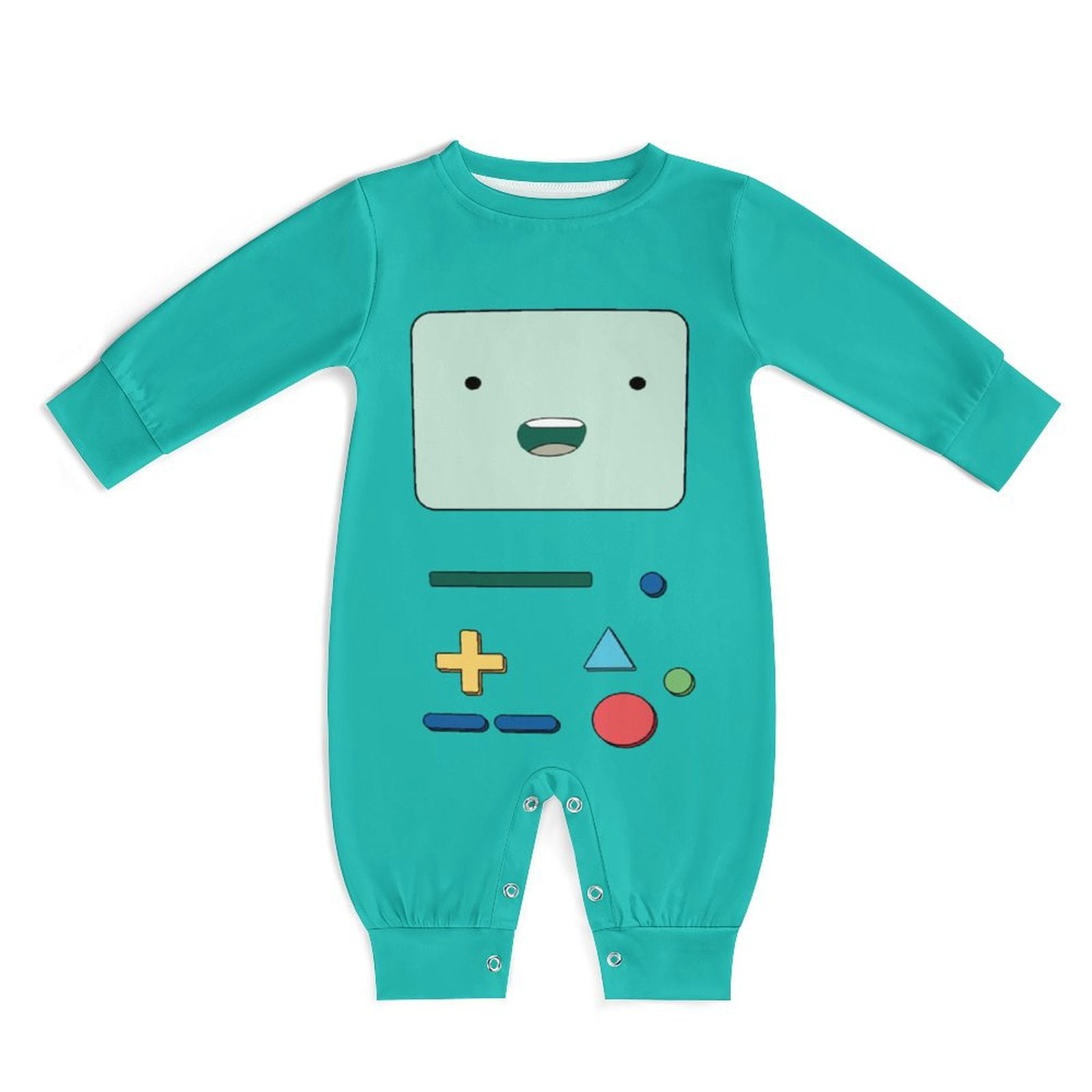 Adventure Time Robot Baby Rompers One-Piece Long Sleeve Jumpsuit ...