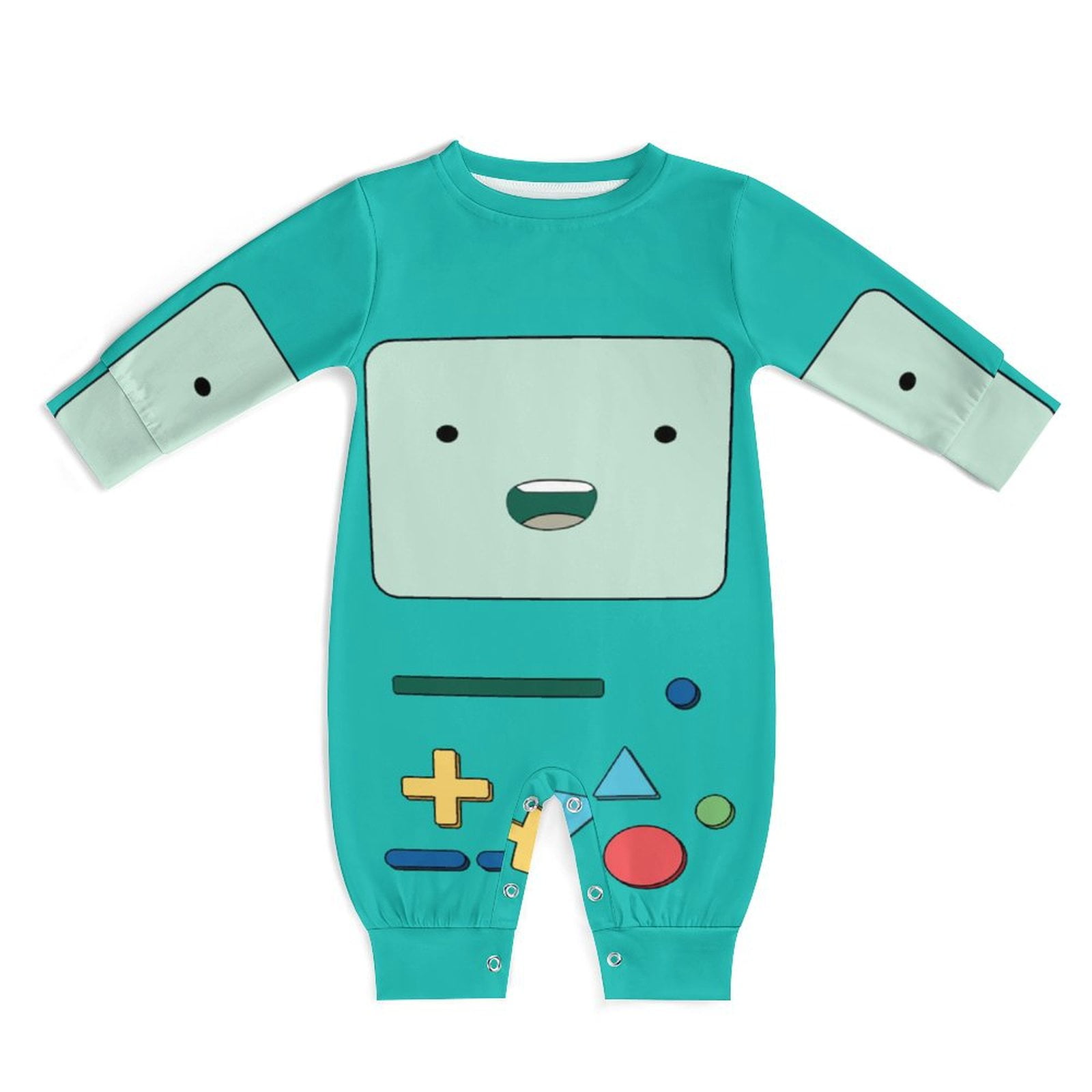 Adventure Time Robot Baby Rompers One-Piece Long Sleeve Jumpsuit ...