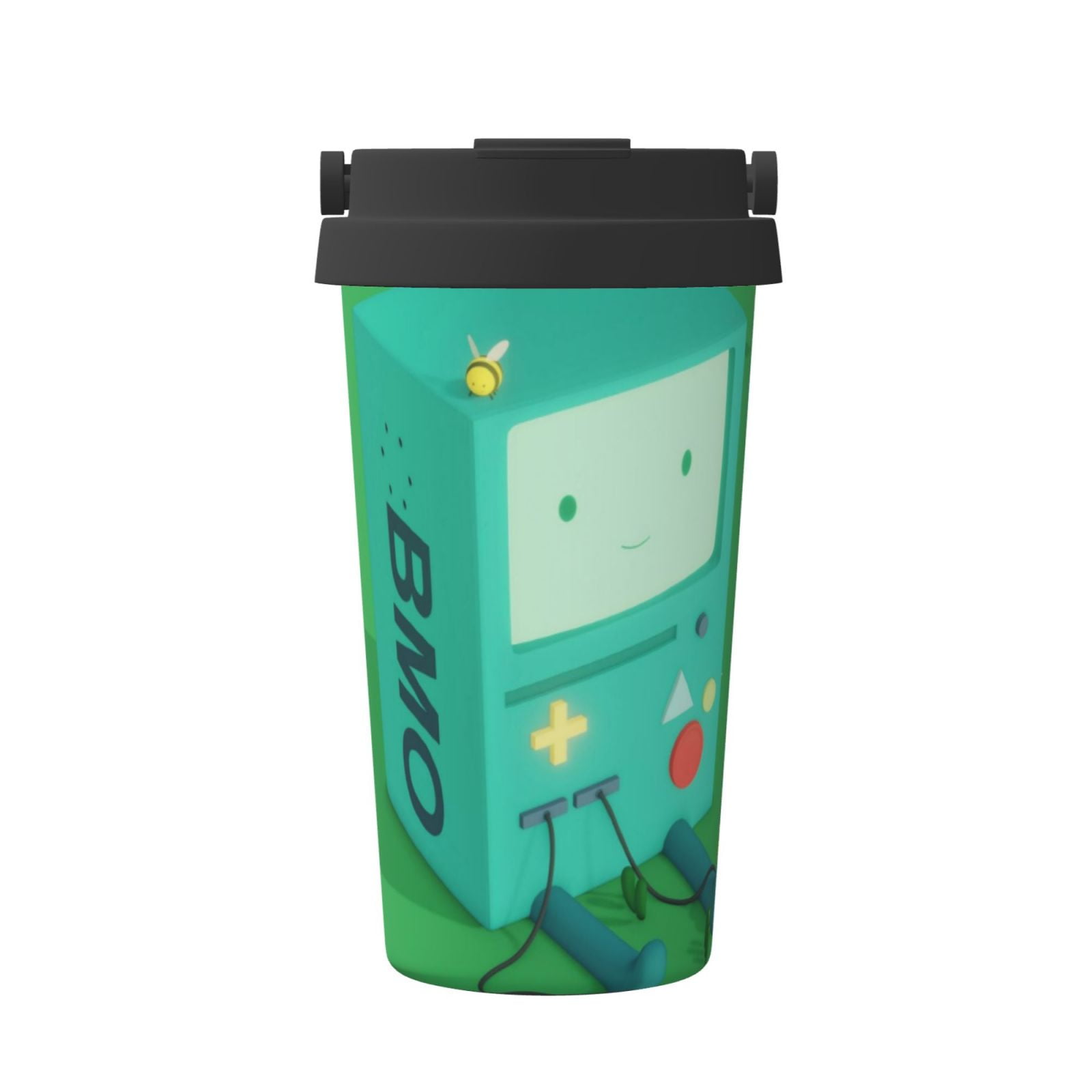 Adventure Time Robot Portable Insulated Coffee Mug Unisex Thermos Cup ...
