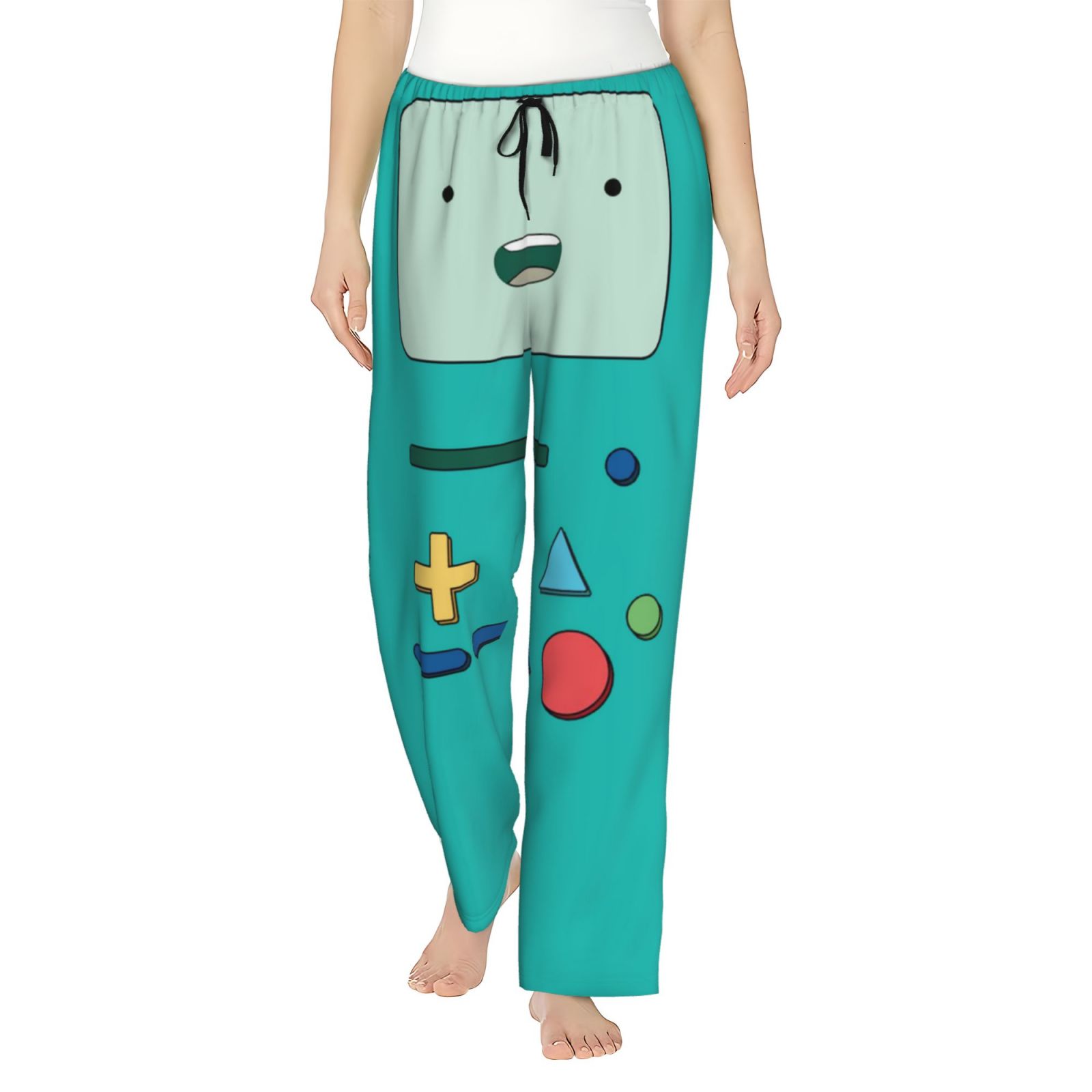 Adventure Time Robot Women's Pajama Pants Lounge Daily Novelty Cozy ...
