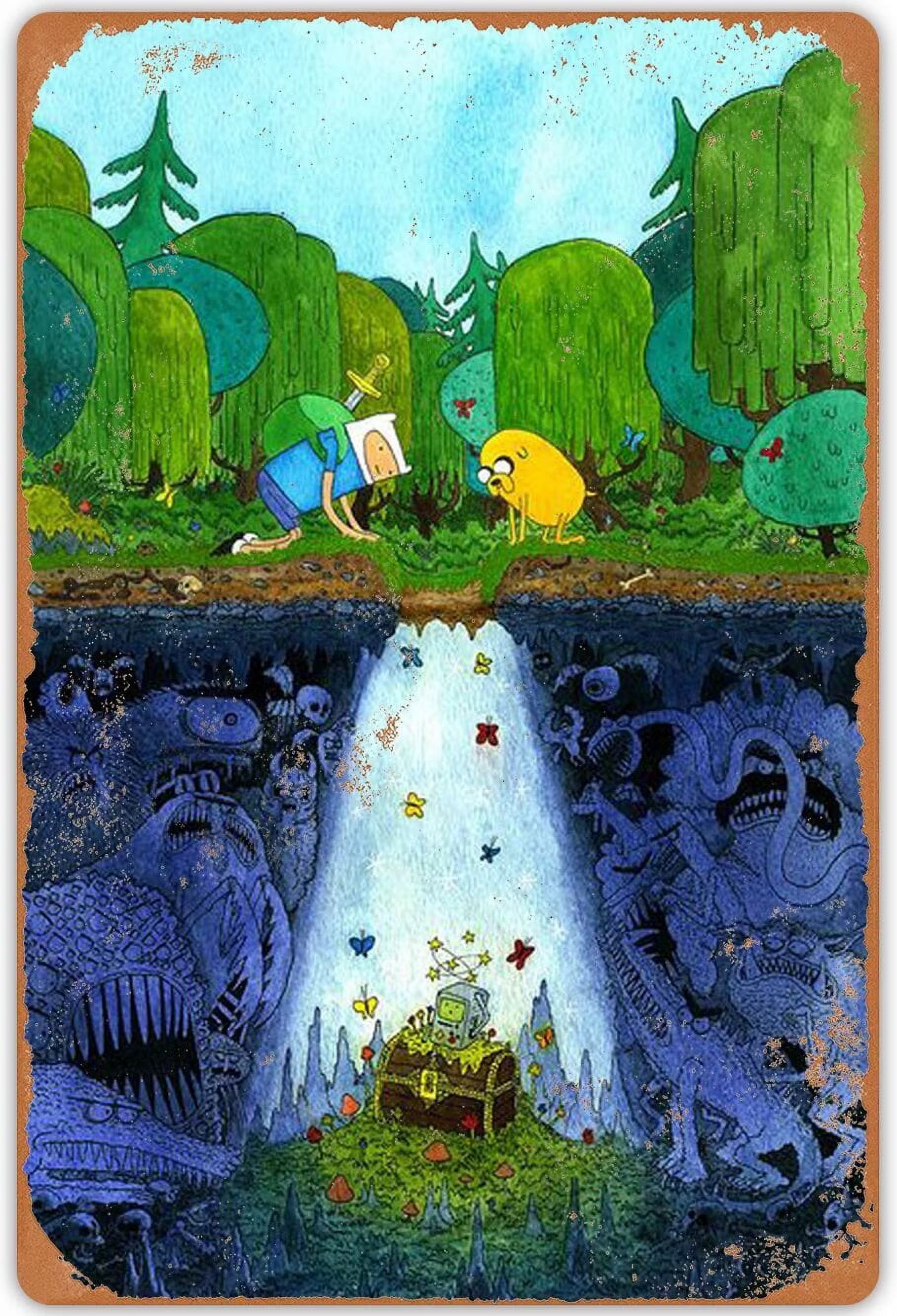 Adventure Time Science Fiction Metal Plaque Poster Science Fiction TV ...