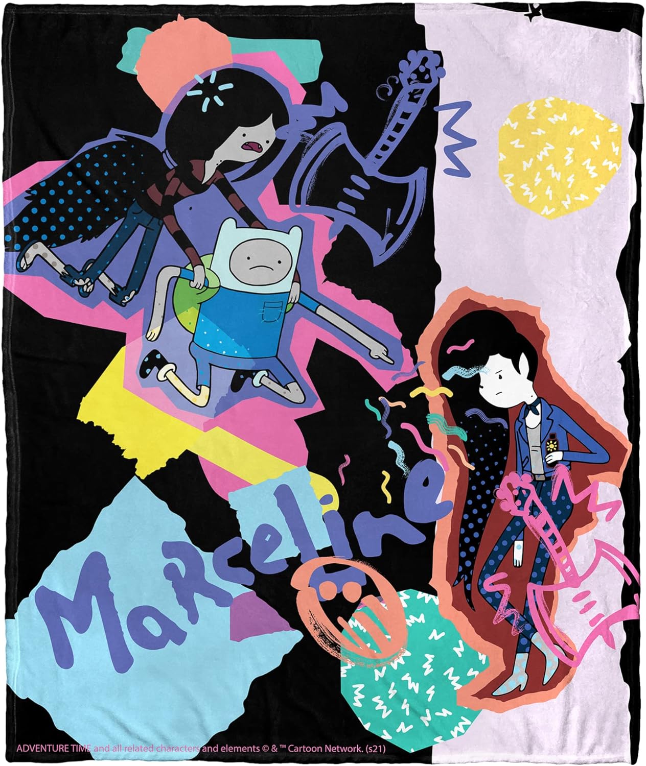 Adventure Time Silk Touch Throw Blanket, 50" X 60", Paper Marceline ...
