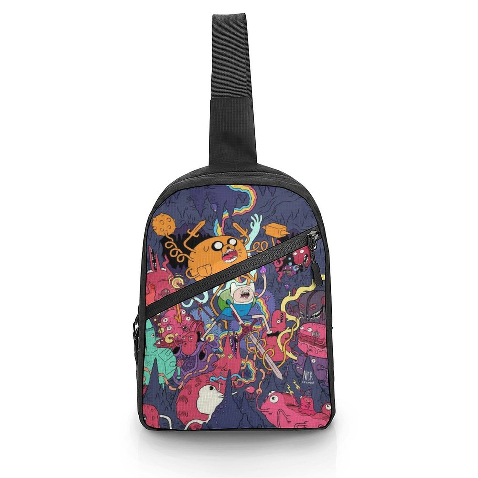 Adventure Time Sling Bag Foldable Crossbody Bag Unisex Versatile ...