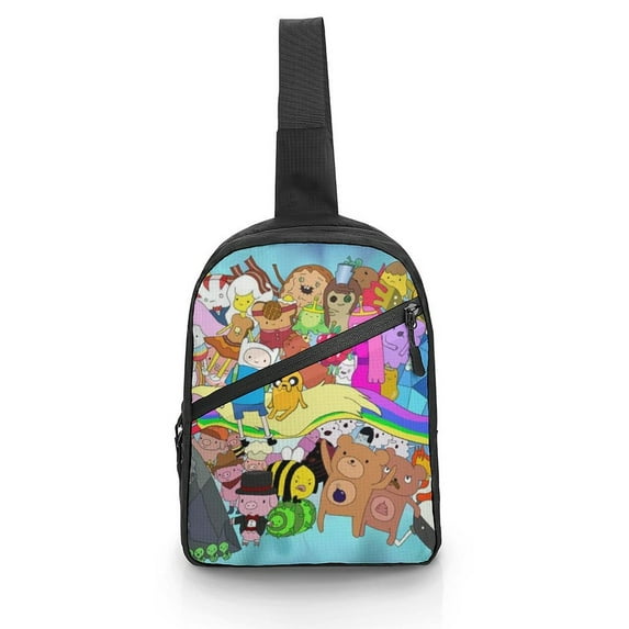Adventure Time Sling Bag Foldable Crossbody Bag Unisex Versatile ...