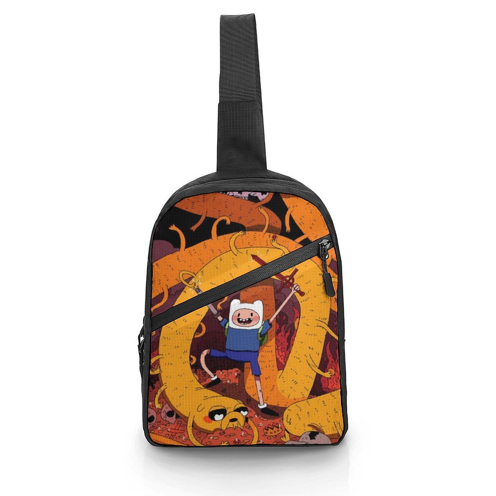 Adventure Time Sling Bag Foldable Crossbody Bag Unisex Versatile ...
