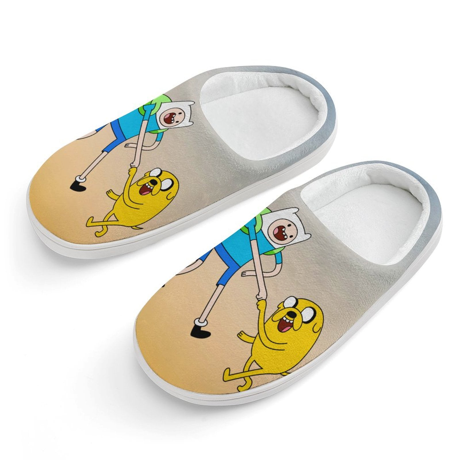 Adventure Time Soft Plush Slippers for Boys Girls Winter Warm Cotton ...