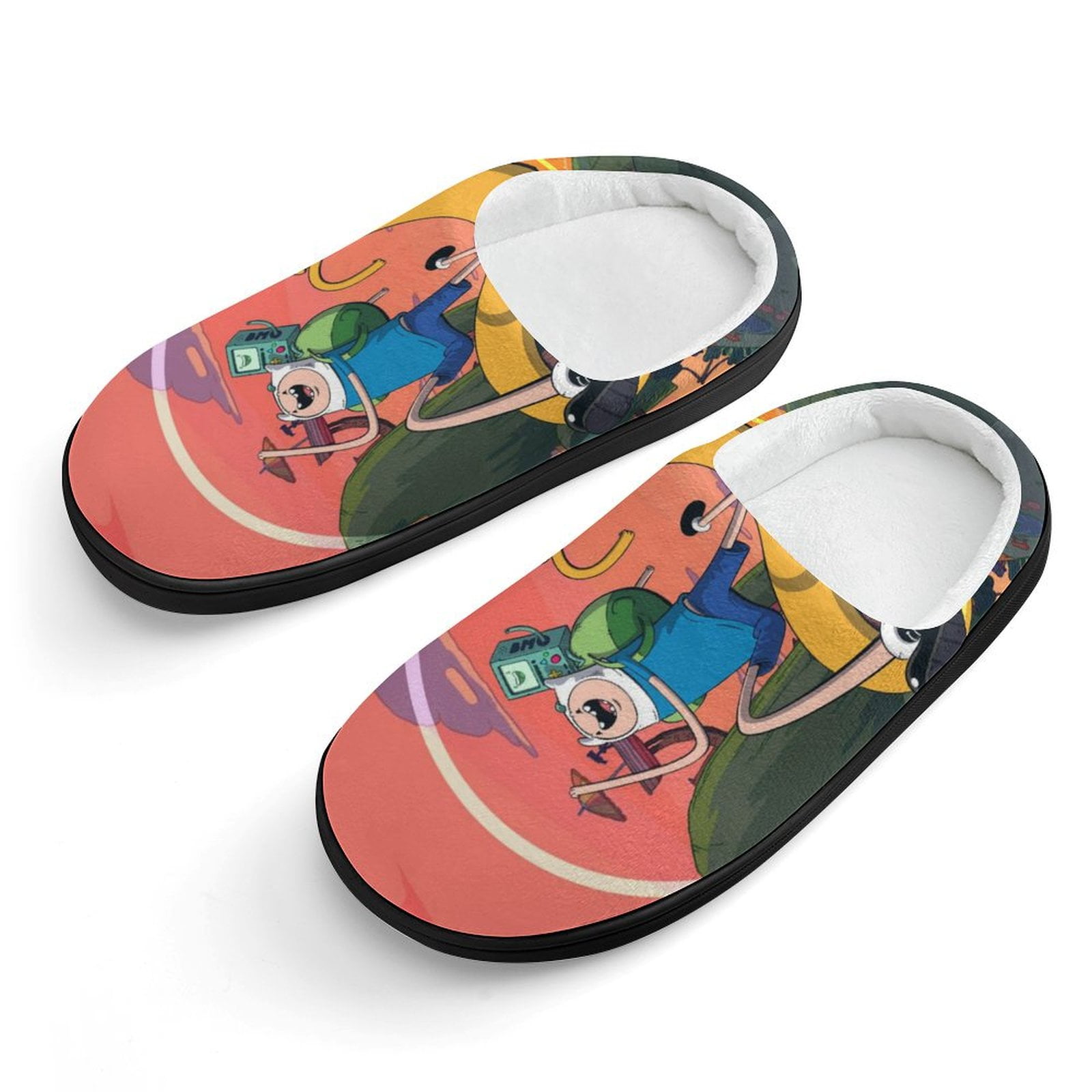 Adventure Time Soft Plush Slippers for Boys Girls Winter Warm Cotton ...