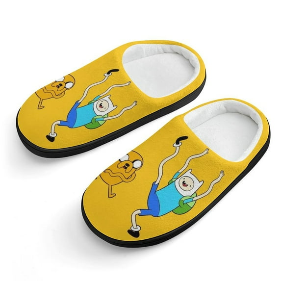Adventure Time Soft Plush Slippers for Boys Girls Winter Warm Cotton ...