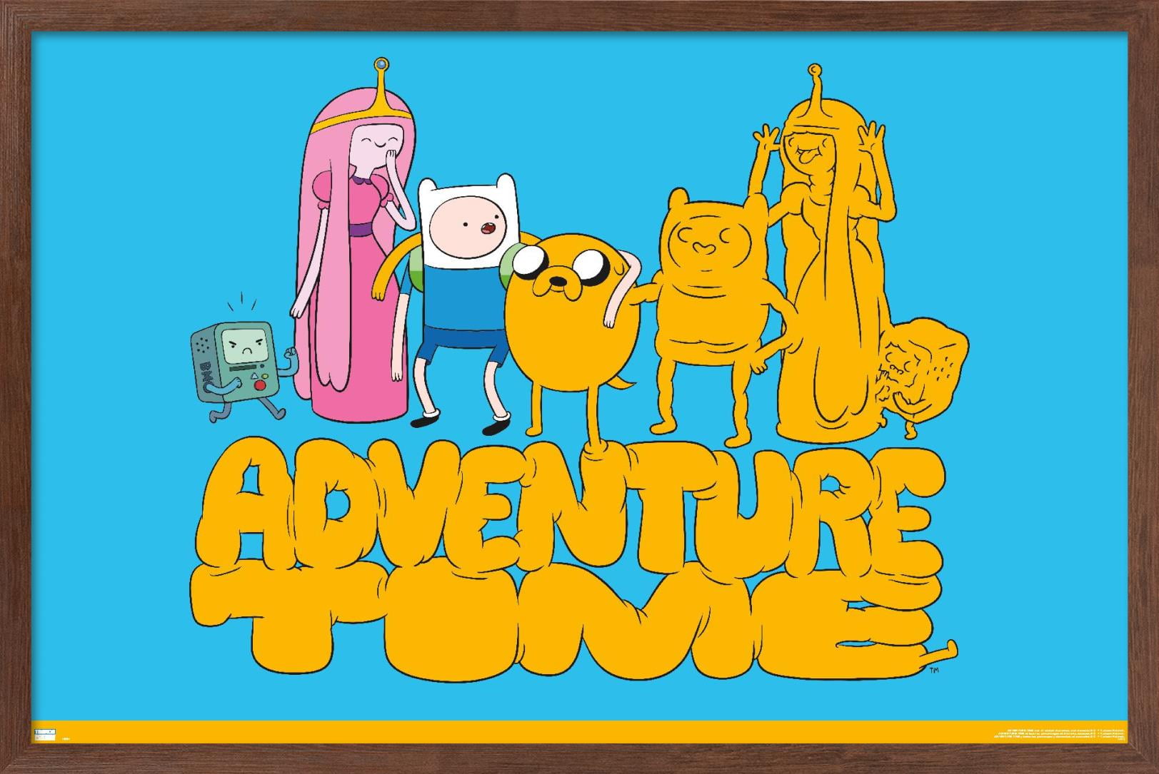 Adventure Time - Stretch Wall Poster, 14.725" x 22.375", Framed ...