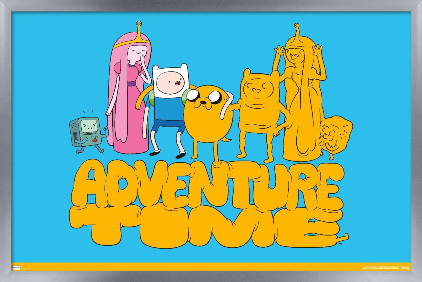Adventure Time - Stretch Wall Poster, 22.375" x 34" Framed - Walmart.com