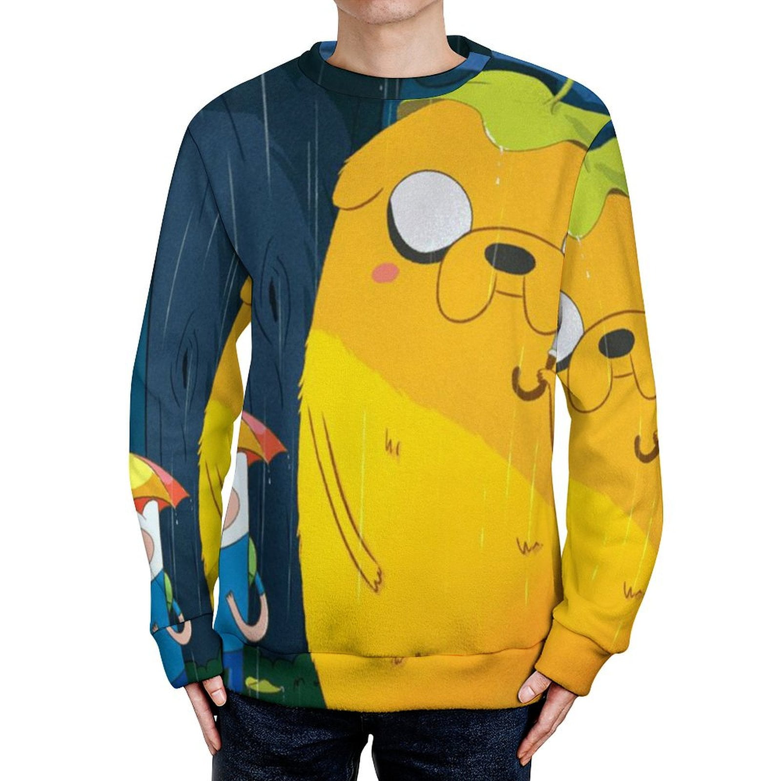 Adventure Time Unisex Sweater Long Sleeve Round Neck Pullover Jumper ...