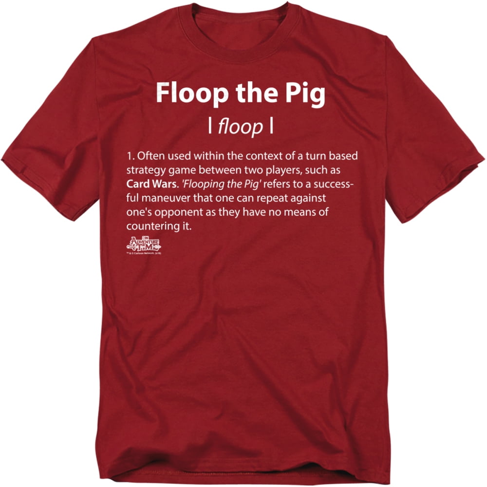 Adventure Time T-Shirt Floop The Pig Unisex Graphic Tee For Men & Women ...