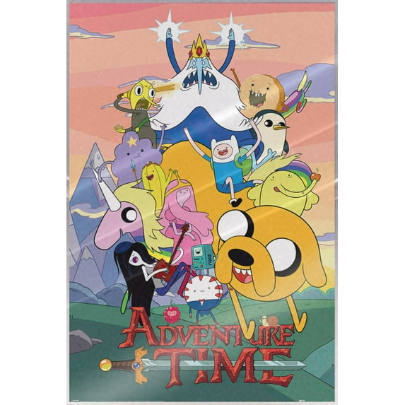 Adventure Time - TV Show Poster (Group) (Size: 24" x 36") (Laminated ...