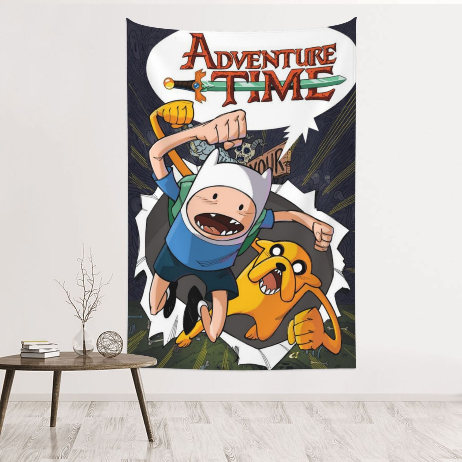 Adventure Time Tapestry Dorm Decor Wall Hanging Tapestries Window ...