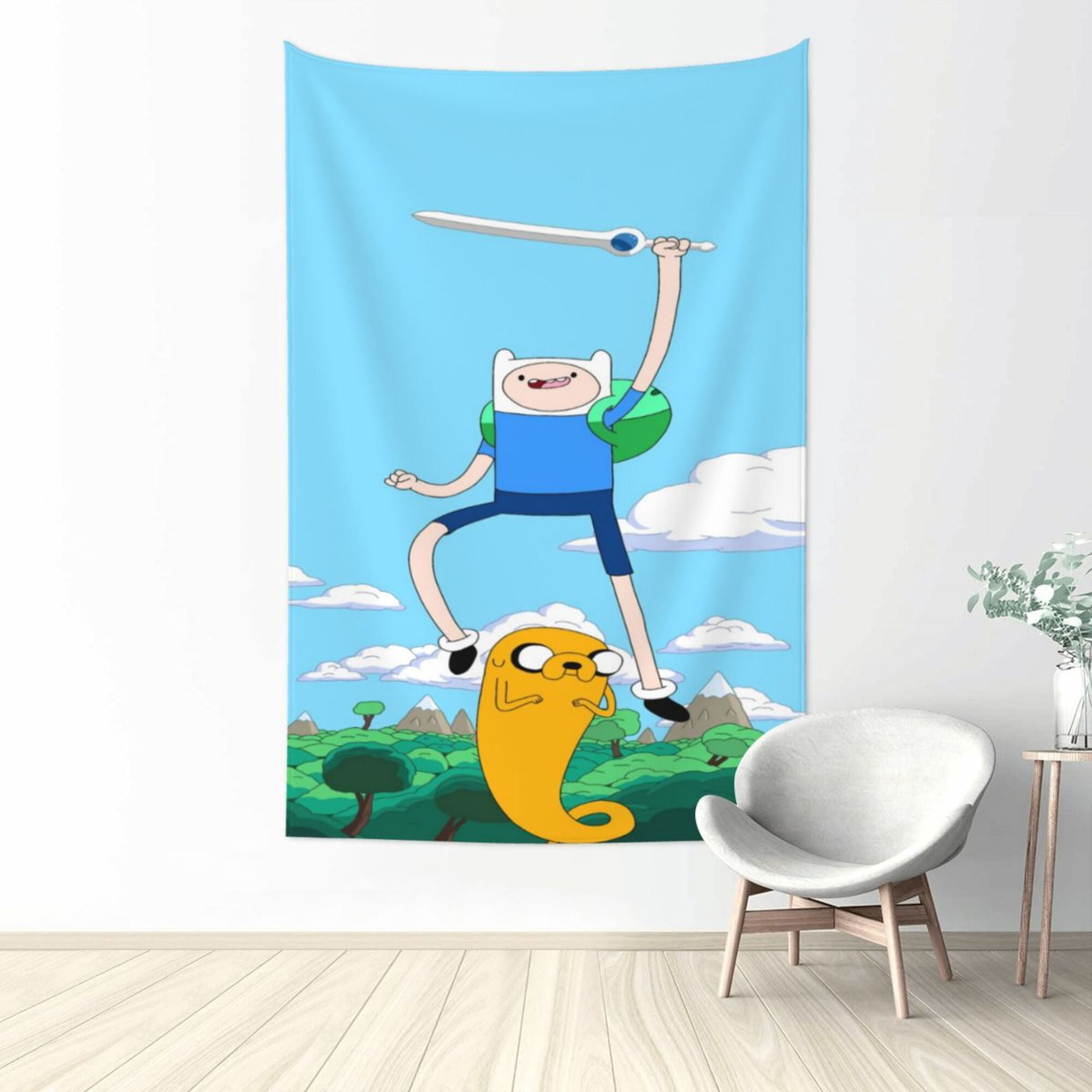 Adventure Time Tapestry Poster Printing Wall Hanging Tapestries Wall ...