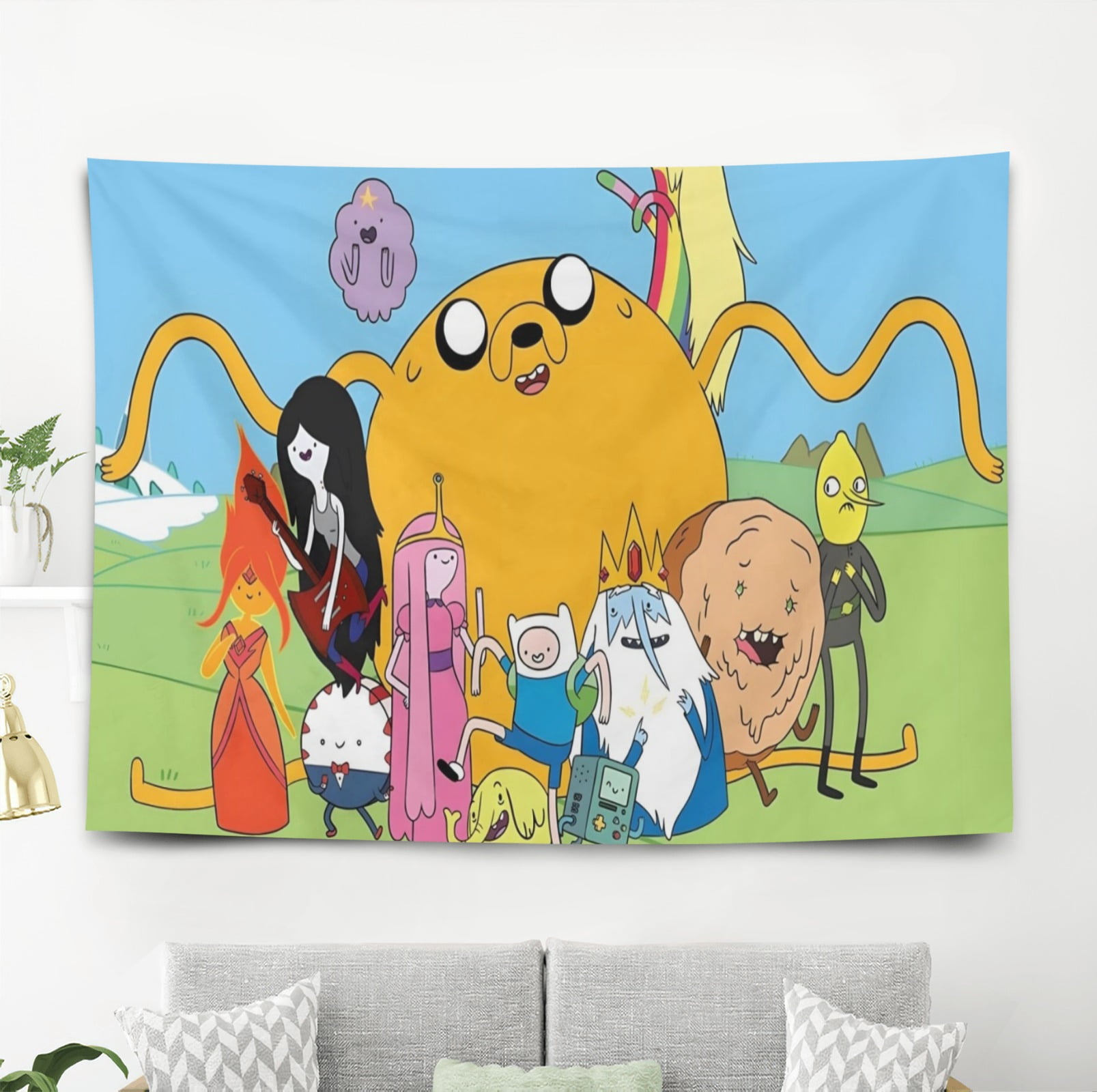Adventure Time Tapestry Poster Wall Hanging Art Decor for Living Room ...