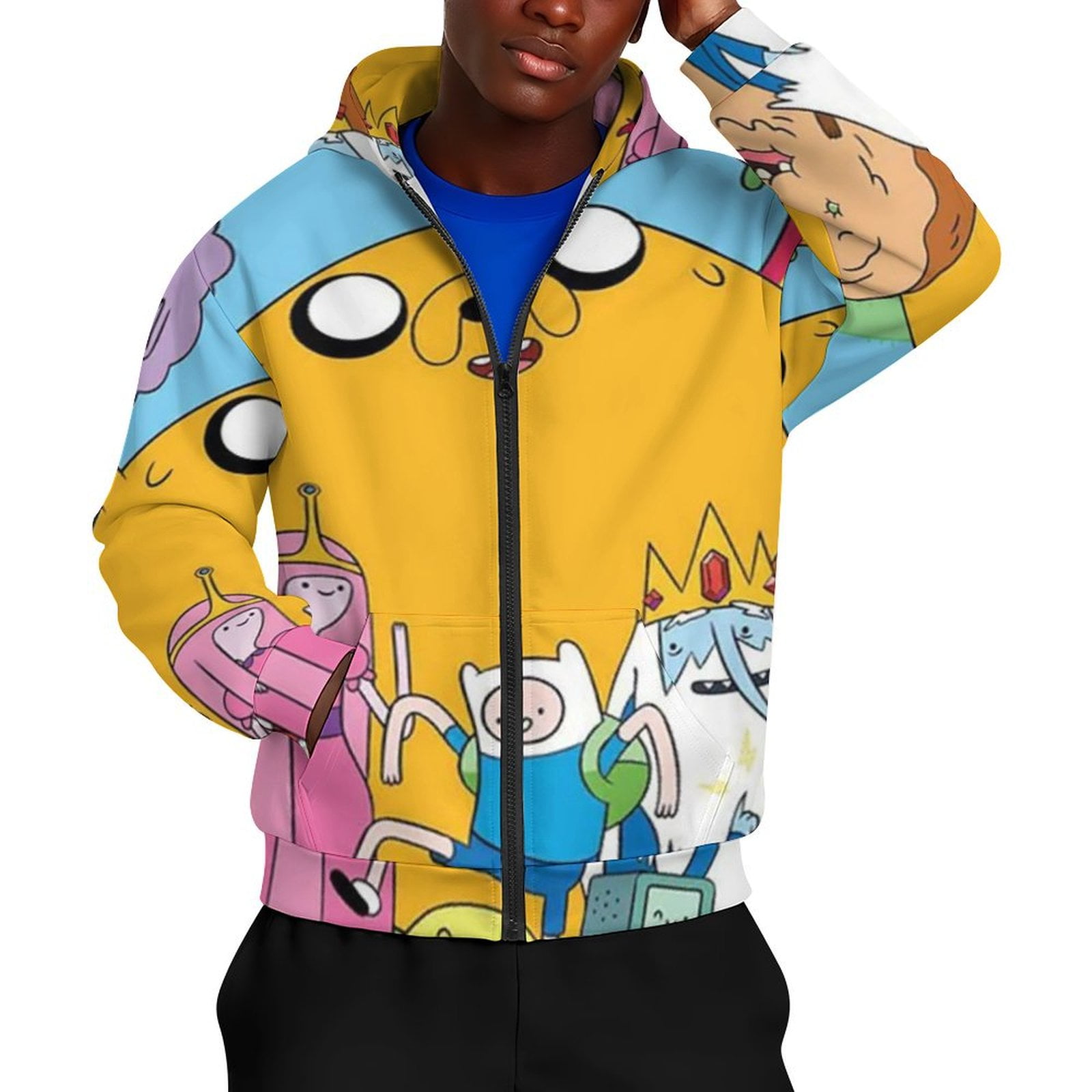 Adventure Time Teen Sweatshirts Zipper Hoodies Coat Jacket With Pockets ...