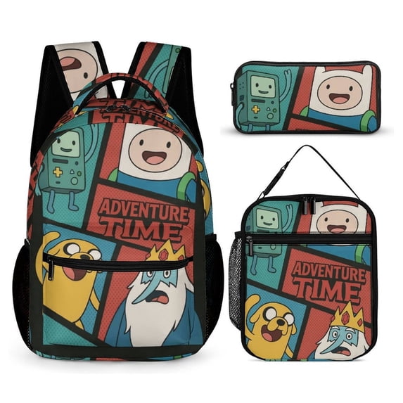 Adventure Time Three-Piece Backpack Set: Includes A High-Quality ...