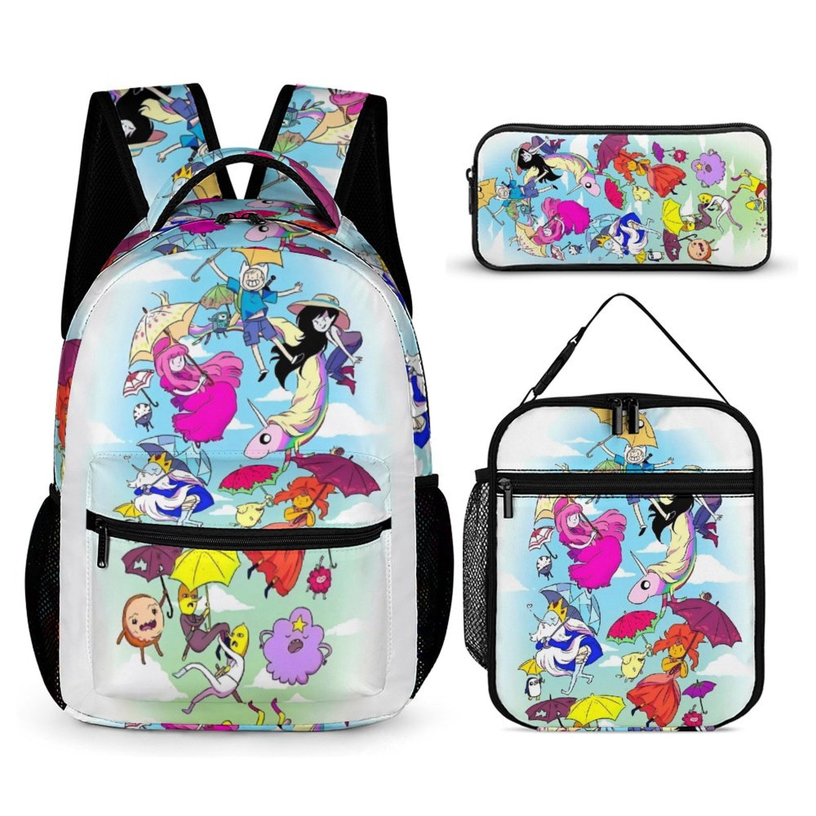 Adventure Time Three-Piece Backpack Set: Includes A High-Quality ...
