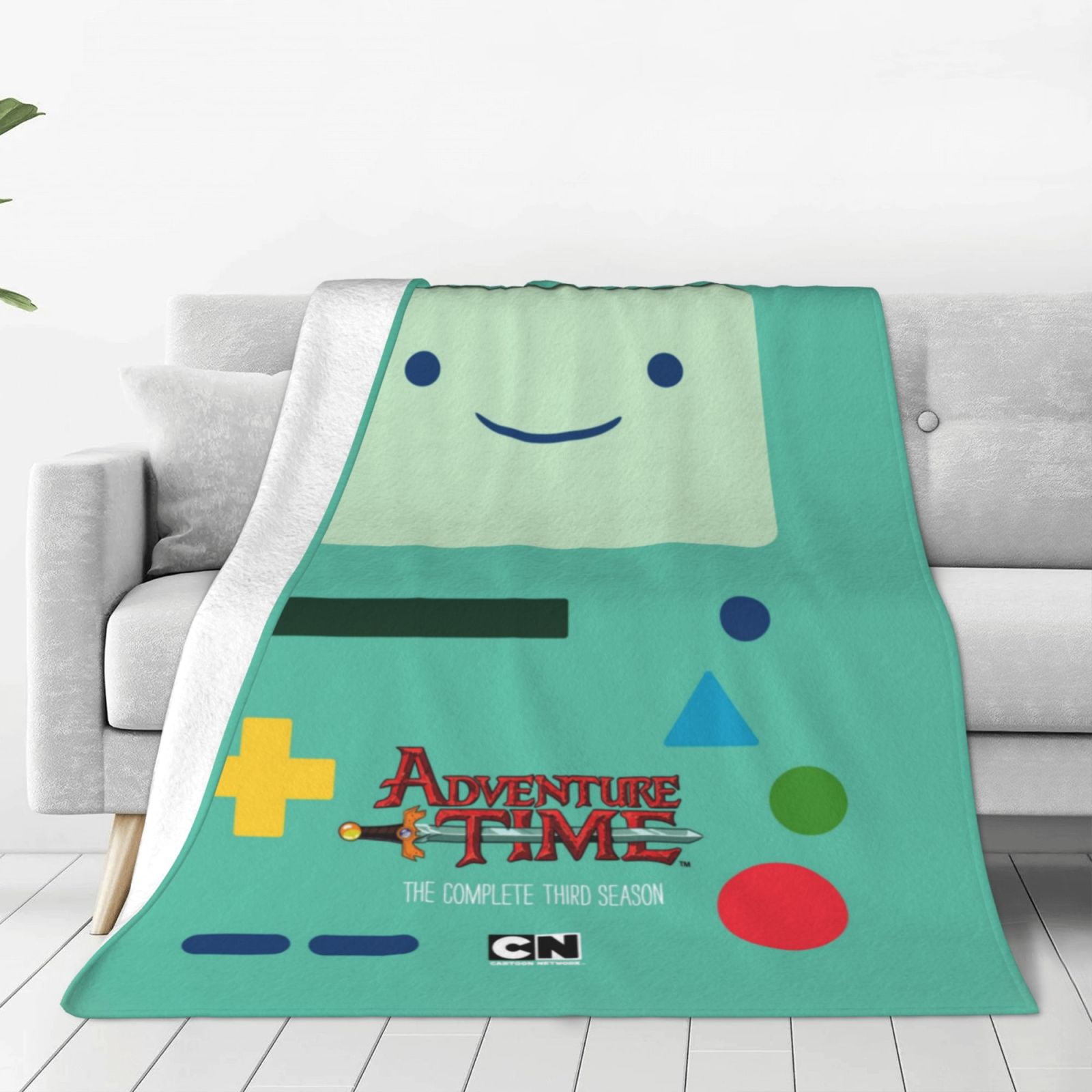 Adventure Time Throw Blanket Couch Bed Sofa Soft Lightweight Warm Cozy ...
