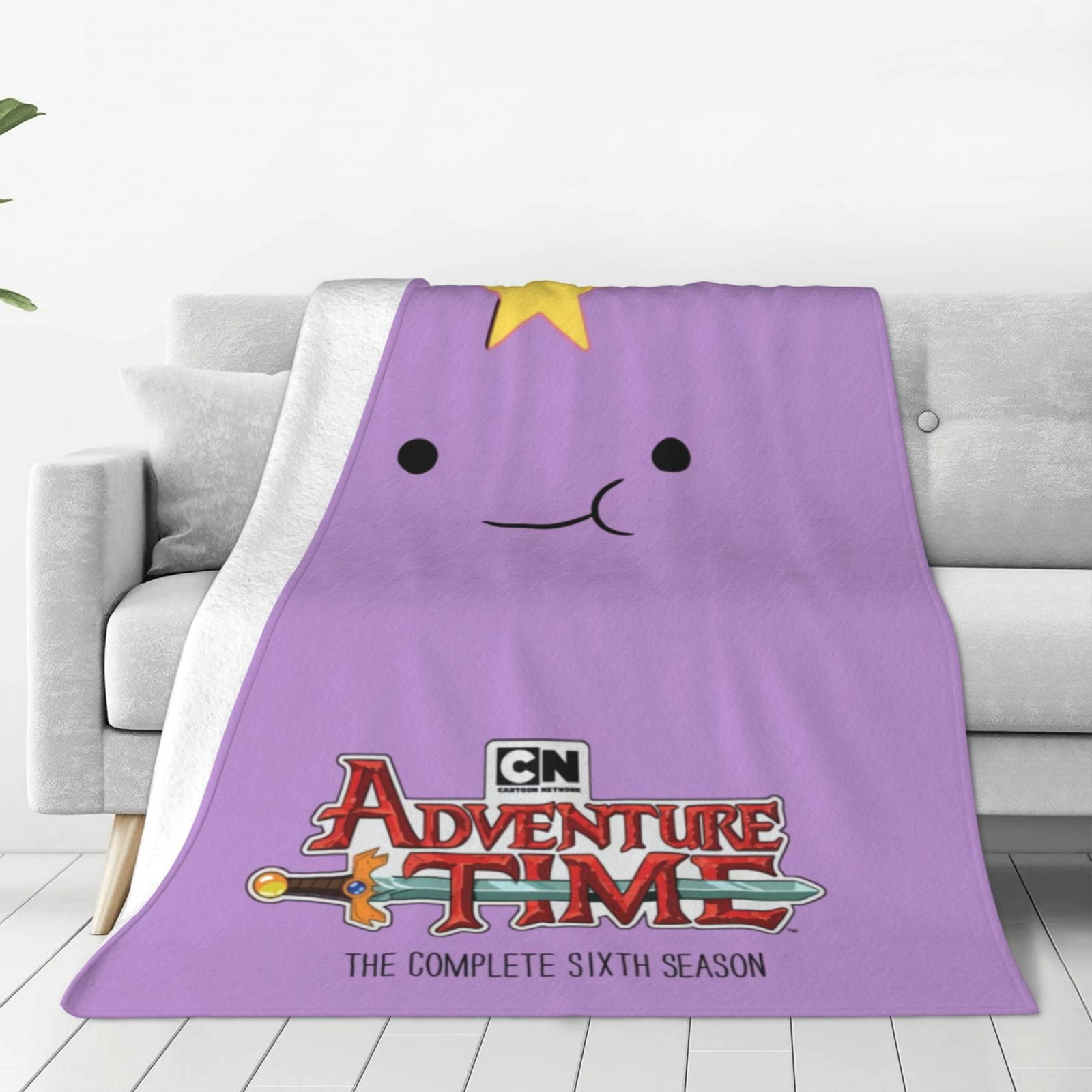 Adventure Time Throw Blanket Couch Bed Sofa Soft Lightweight Warm Cozy ...